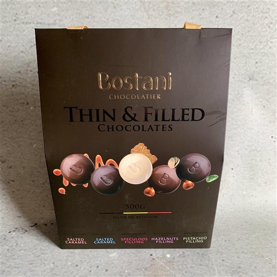 Bostani Belgian Chocolates Thins 500g