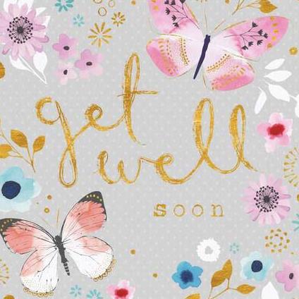 Get Well Soon Butterflies
